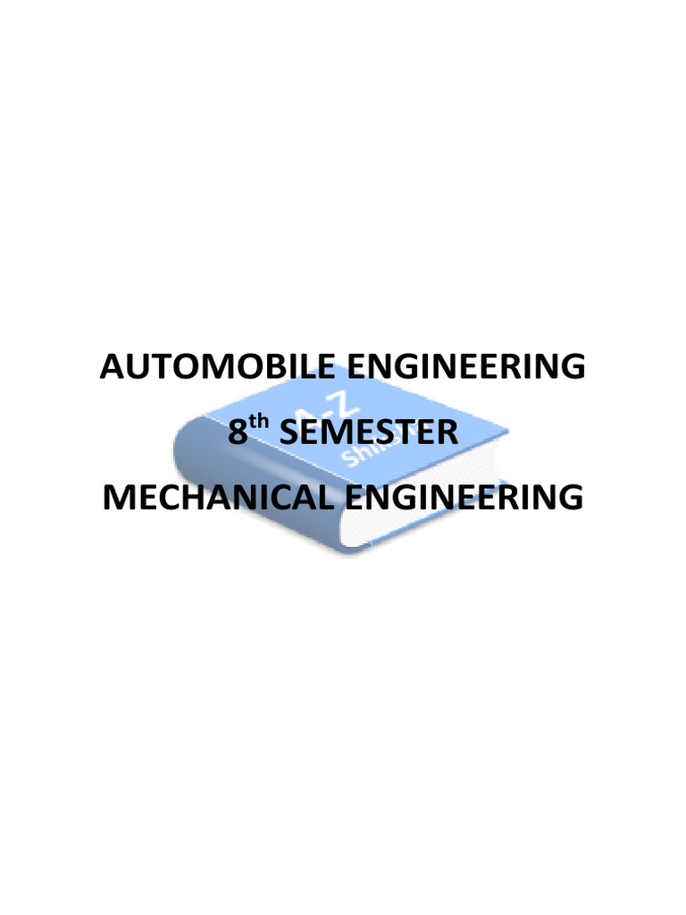 Automobile Engineering | PDF | Car | Wheeled Vehicles