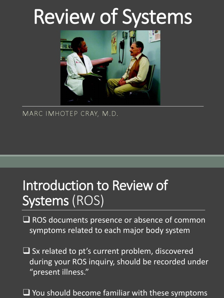 Medical History - Review of Systems (ROS) | PDF | Sexual Intercourse ...