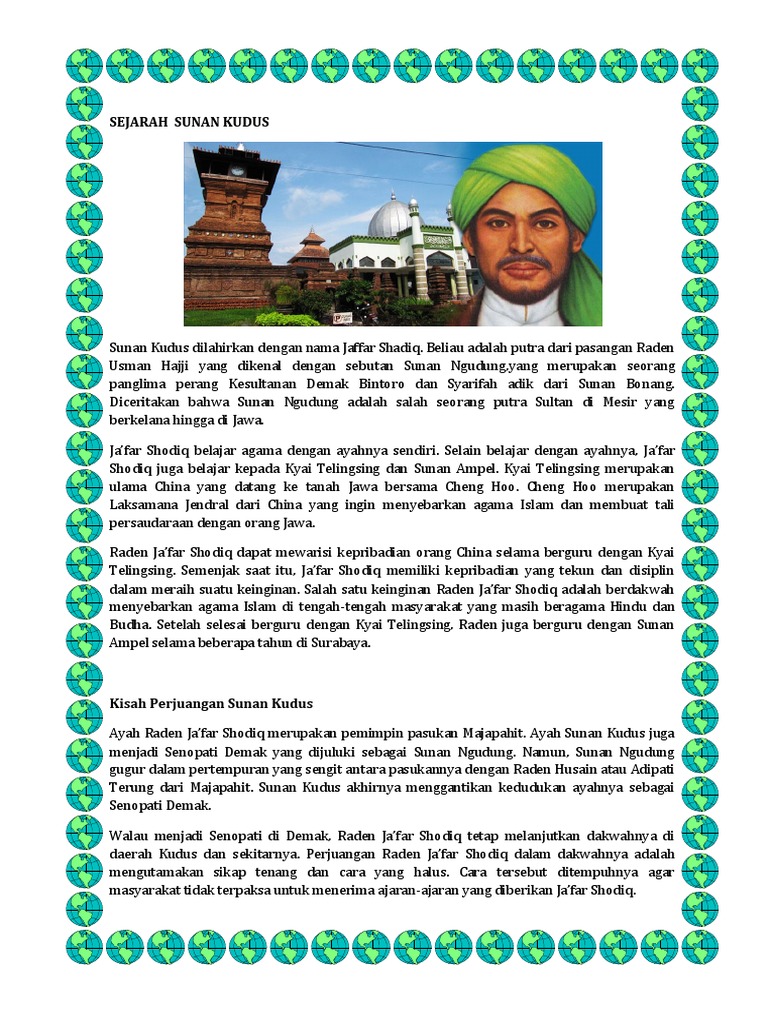 Sejarah Sunan Kudus | PDF