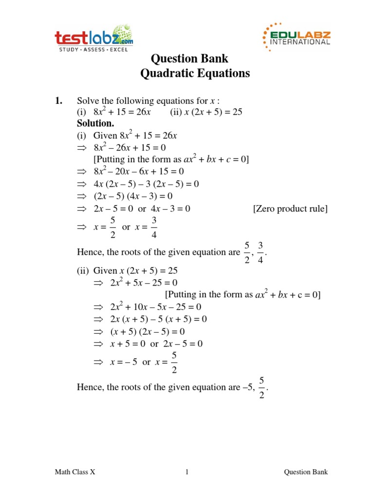 5 17 44 418 | PDF | Quadratic Equation | Mathematical Objects