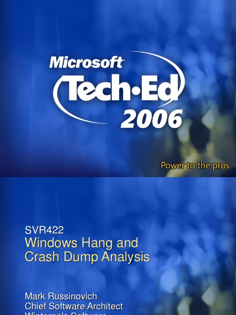 Windows Crash Dump Analysis | PDF | Device Driver | Windows Registry