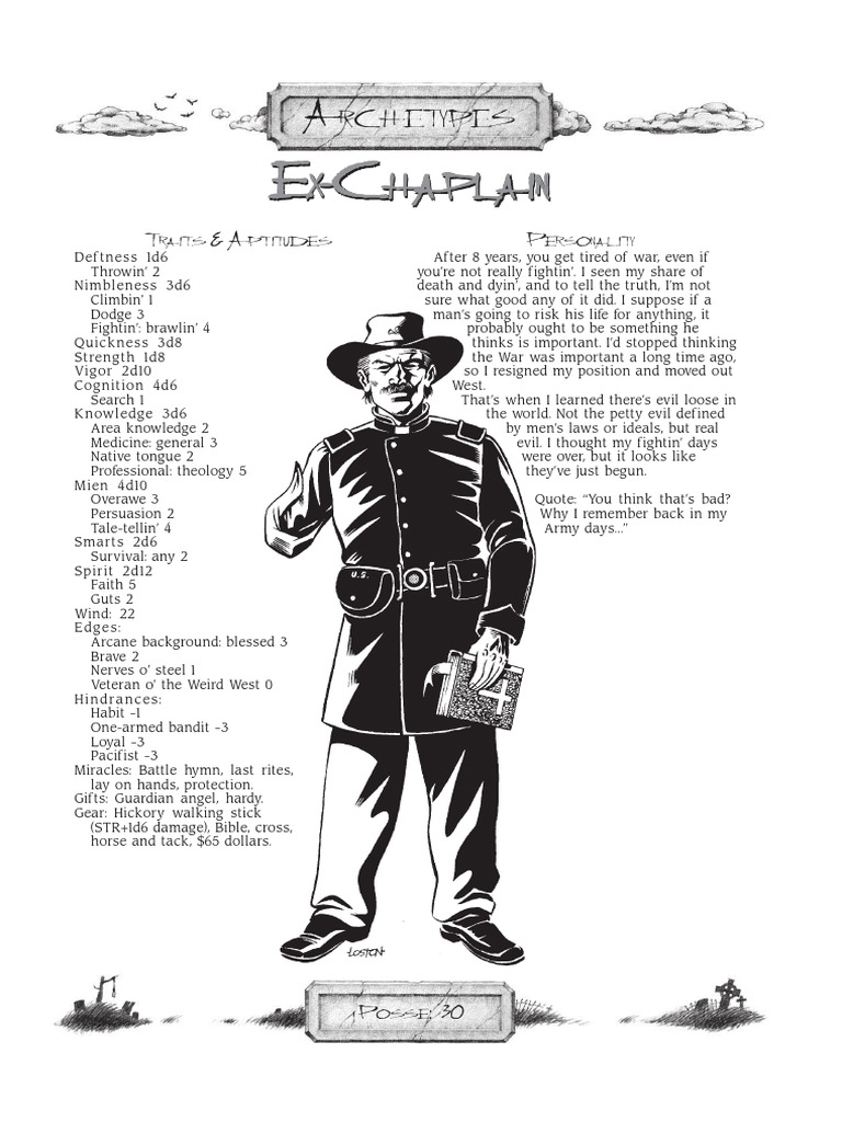 Deadlands - Classic - Arquetypes - Fire & Brimstone | PDF