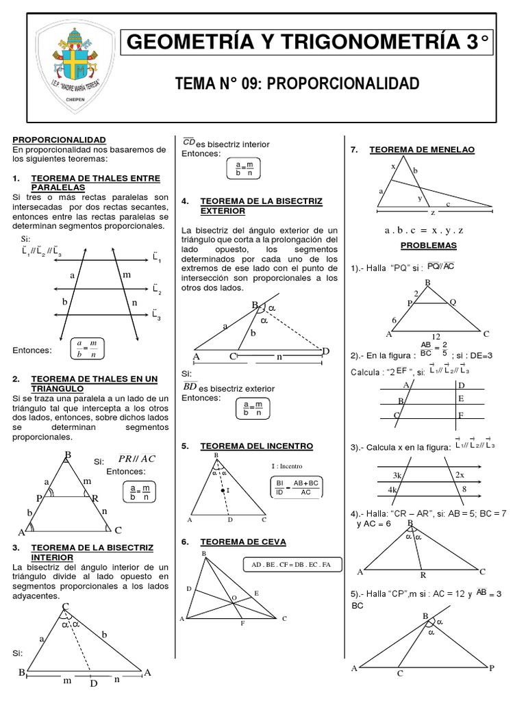 3° Geom-Trig 09 | PDF | Triángulo | Euclides