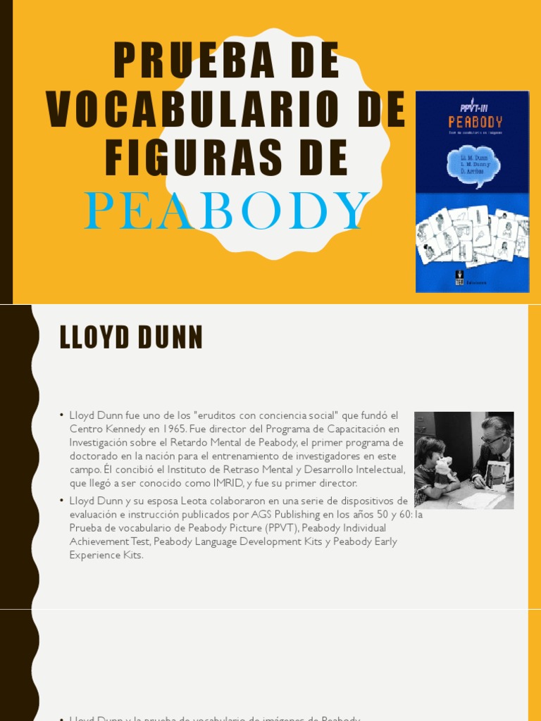 Test Peabody | PDF | Discapacidad intelectual | Neurociencia