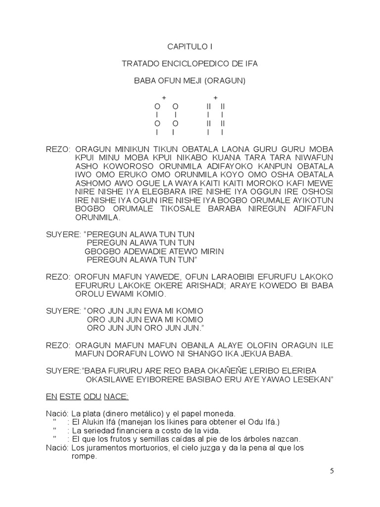 Ofun Meji | PDF | Religión y creencia