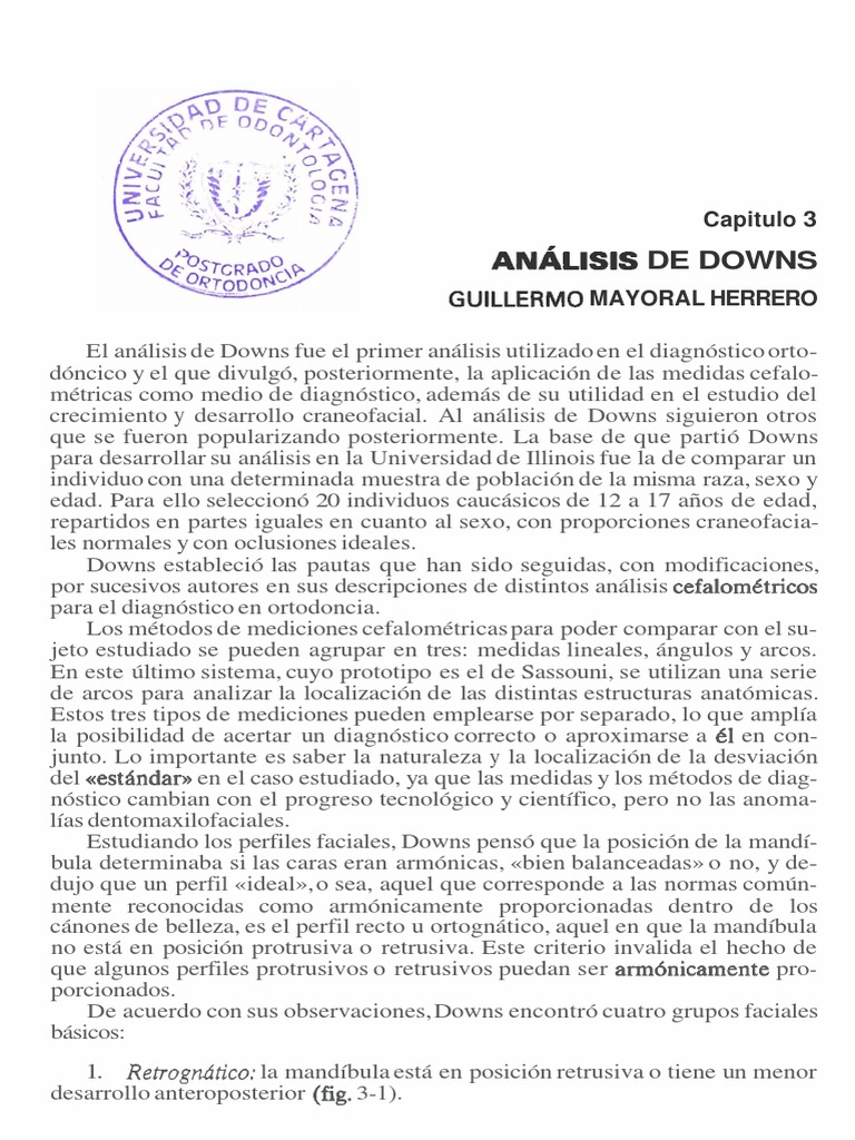Analisis de Downs | PDF | Ortodoncia | Science
