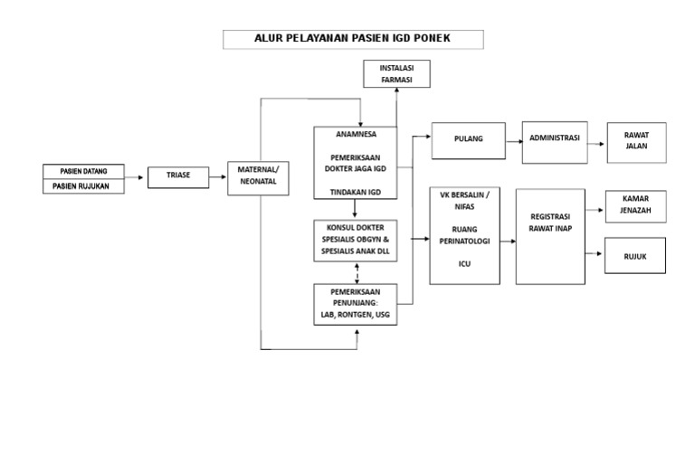 Alur Pelayanan IGD PONEK Rumah Sakit | PDF