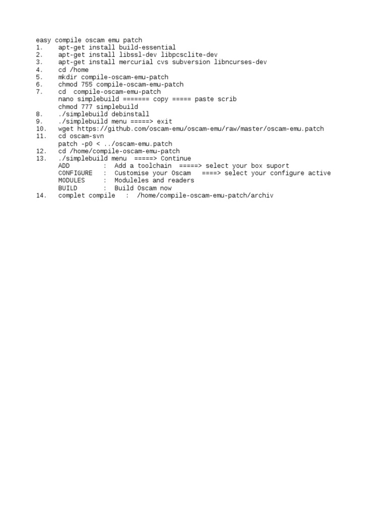 Compile Emu Oscam | PDF