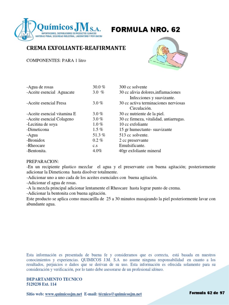 Crema Exfoliante Rheocare Fórmula 62 | PDF