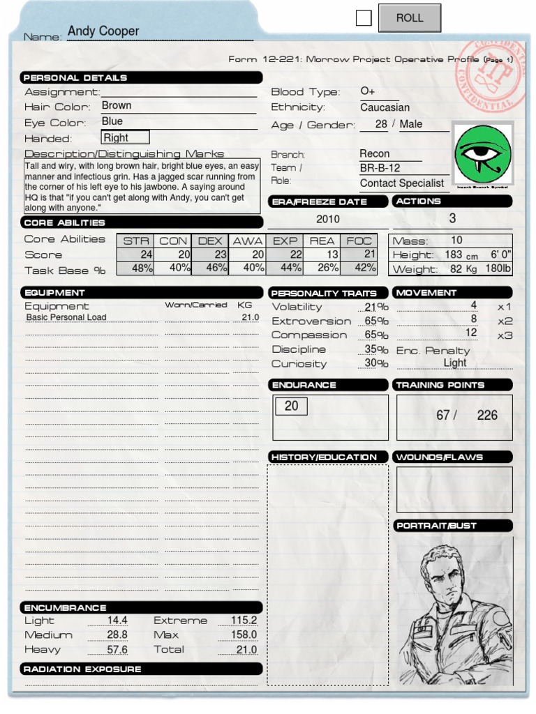 Morrow Project Automated Character Sheet v3 | Arm | Musculoskeletal System