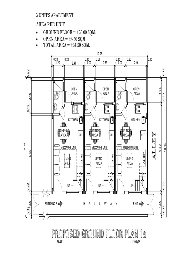 Proposed 3 Units Appt.1f | PDF