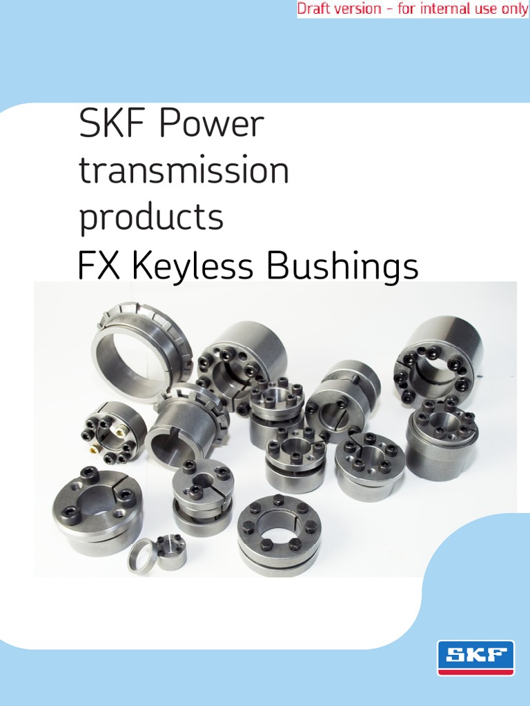 SKF FX Keyless Bushings Catalogue | PDF