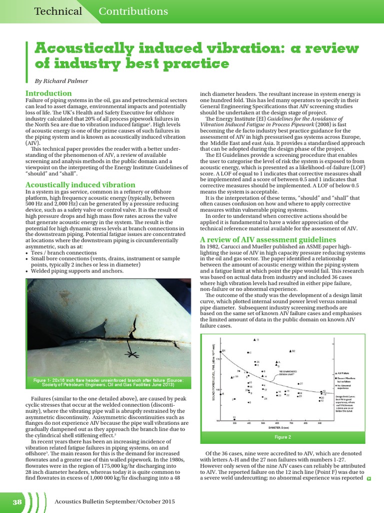 IOA AIV Publication Sept 2015 | PDF | Fatigue (Material) | Pipe (Fluid ...