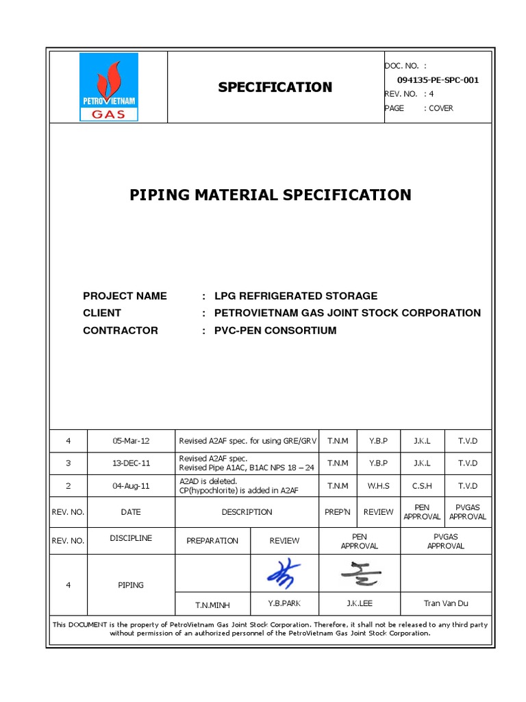 PE SPC 001 Piping Material Specification REV 4 PDF | PDF | Pipe (Fluid ... PE SPC 001 Piping Material Specification REV 4 PDF | PDF | Pipe (Fluid ...
