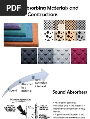 Good Sound Absorbing Materials