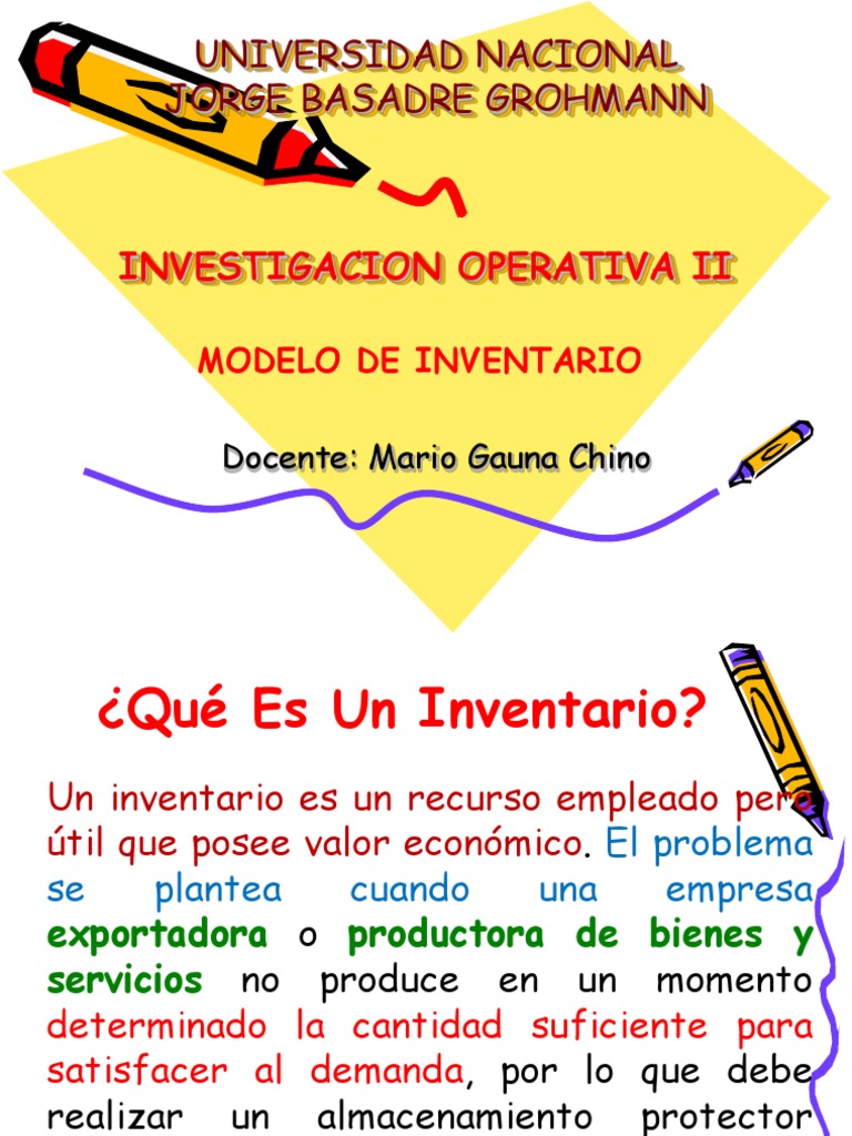 Modelo de Inventario | PDF | Inventario | Economias
