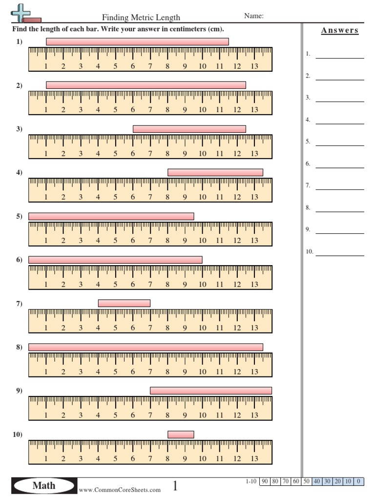 Measuring Length | PDF | Units Of Measurement | Notation