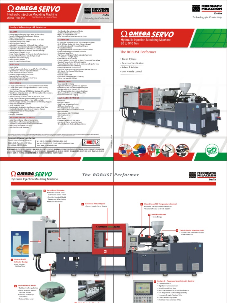 Omega Servo Catalogue 100 To 910T | PDF | Pump | Manufactured Goods