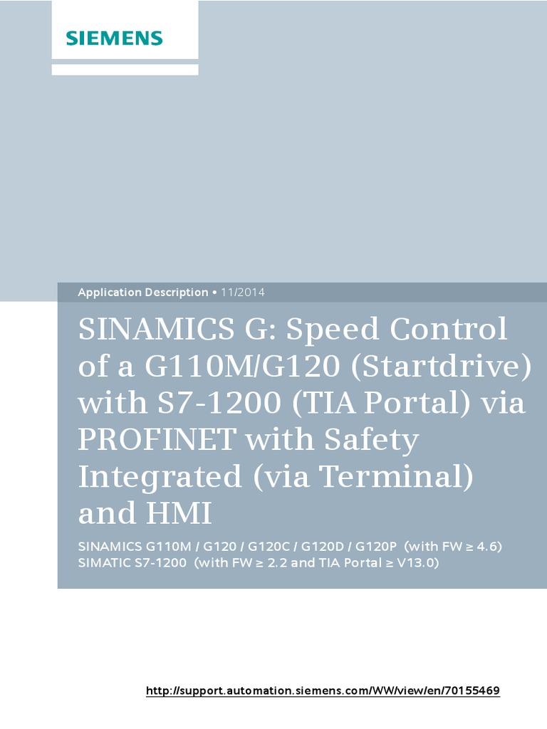 Sinamics g120 PN at s7-1200 Docu v1d3 en PDF | PDF | Parameter (Computer Programming) | Input/Output