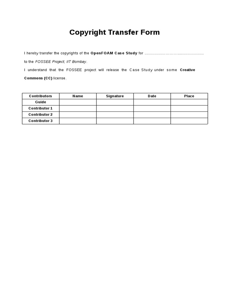 Copyright Transfer Form | PDF | Freedom Of Expression | Civil Law (Common Law)
