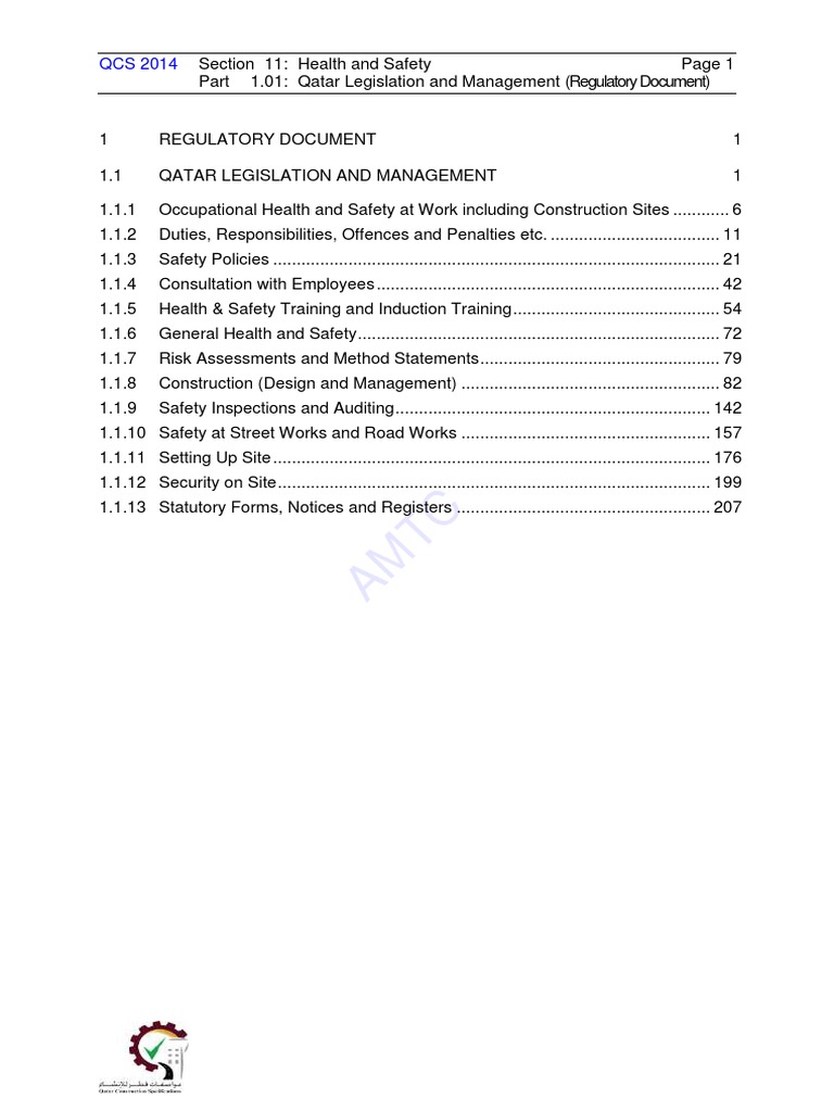Section 11 Health Safety Pdf Pdf Occupational Safety And Health