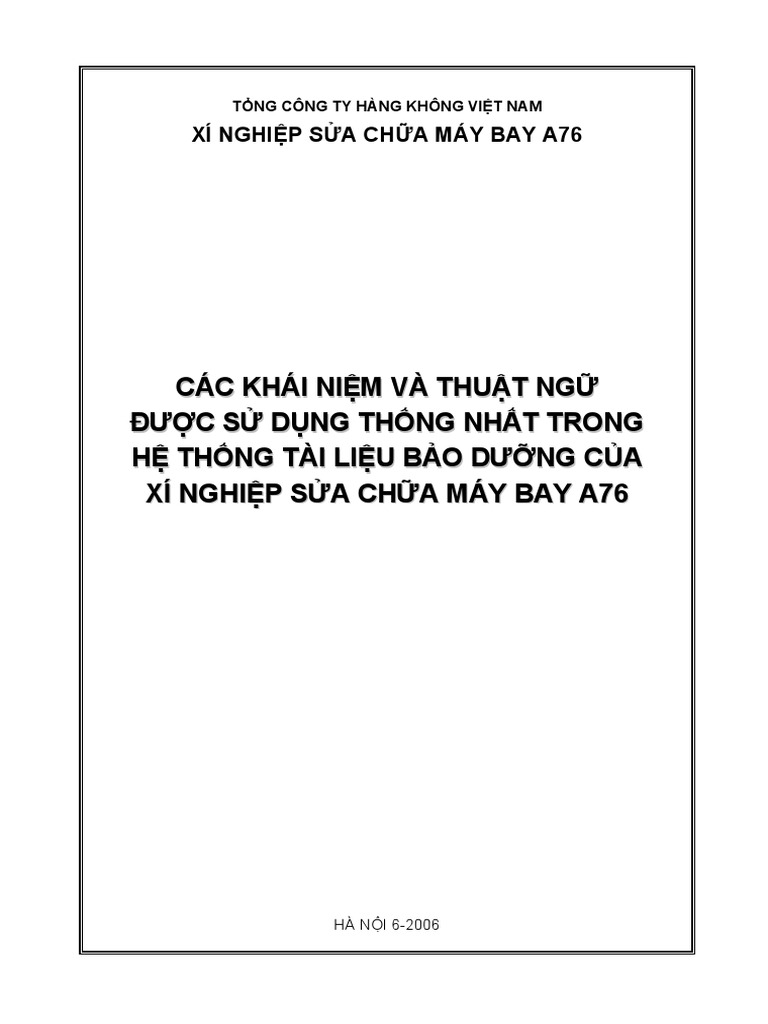 Thuat Ngu KT Hang Khong - A76 PDF | PDF