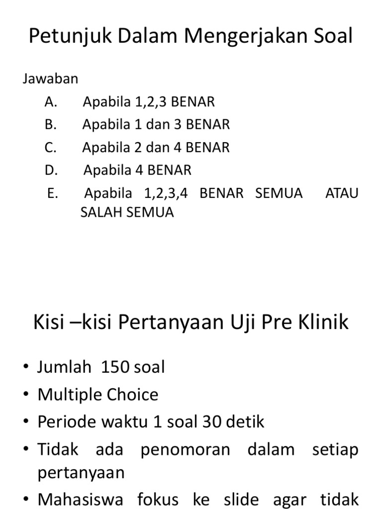 Latihan Pre Test | PDF