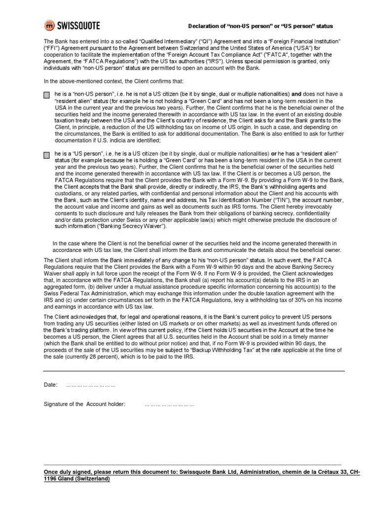 2015-01 U.S. Auto-Déclaration v10 - e - Final | PDF | Government ...