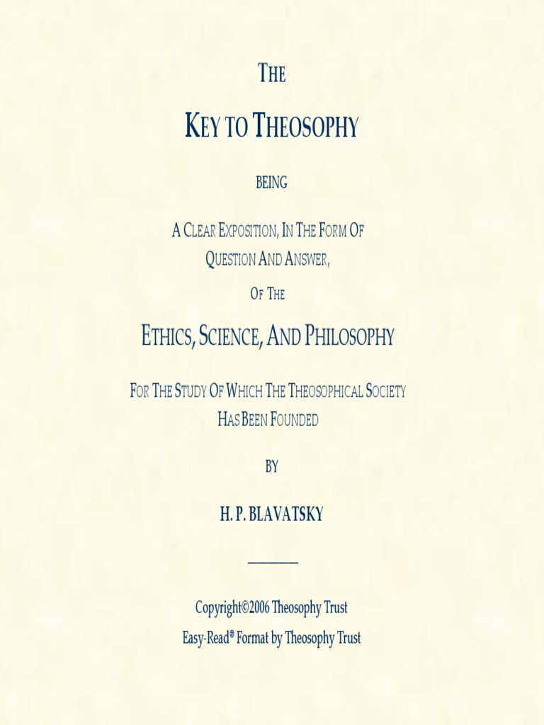 The Key To Theosophy V1.5 PDF | PDF | Theosophy | Reincarnation