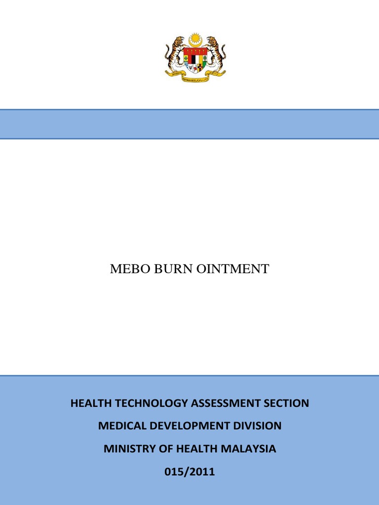 Mebo Ointment | PDF | Wound | Burn