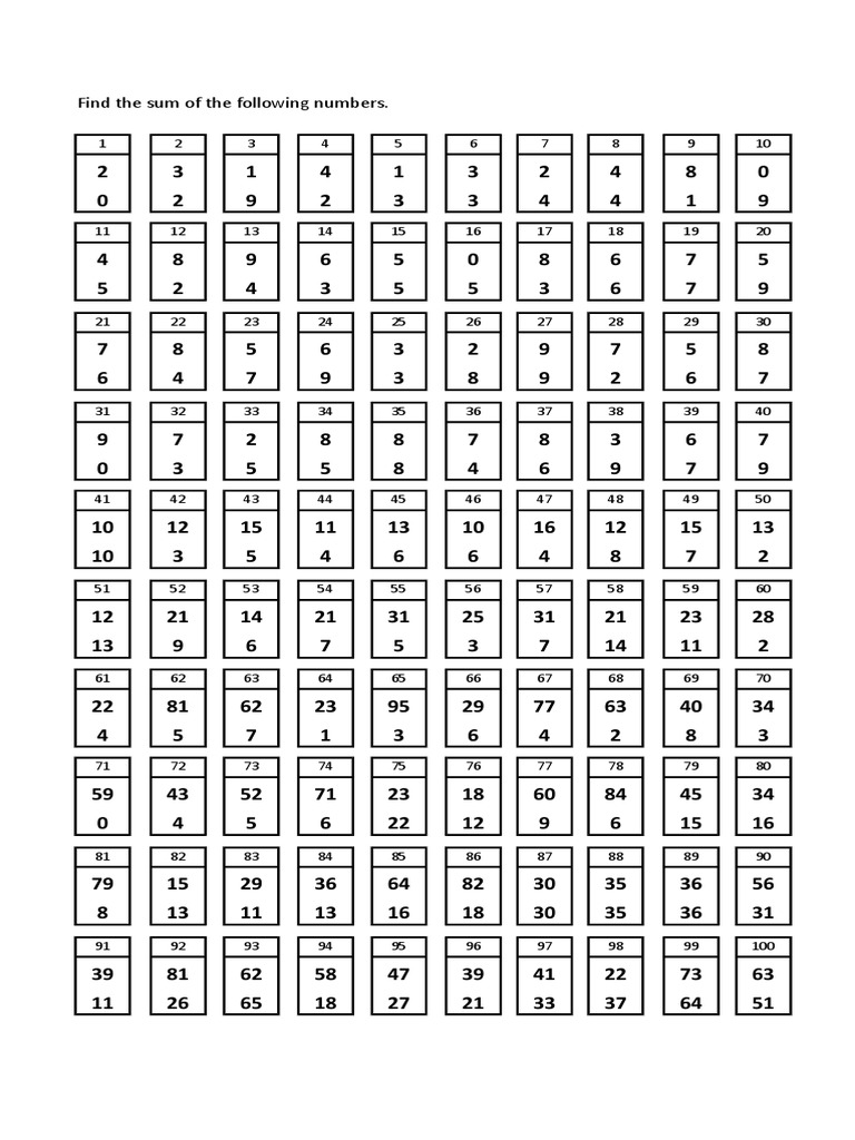 Find sum and product of numbers | PDF