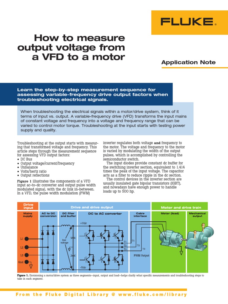 VFD How To Measure Output Voltage | PDF | Power Inverter | Rectifier