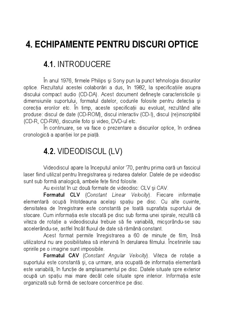 04 Discuri Optice | PDF