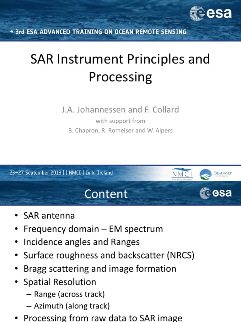 SAR Principles | PDF | Radar | Antenna (Radio)