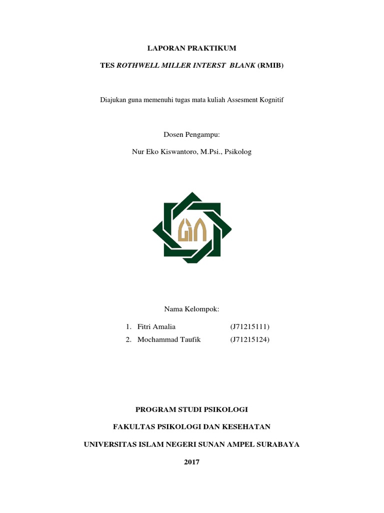 Laporan Interpretasi Rmib | PDF