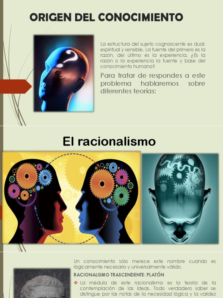 Origen Del Conocimiento | PDF | Racionalismo | Conocimiento