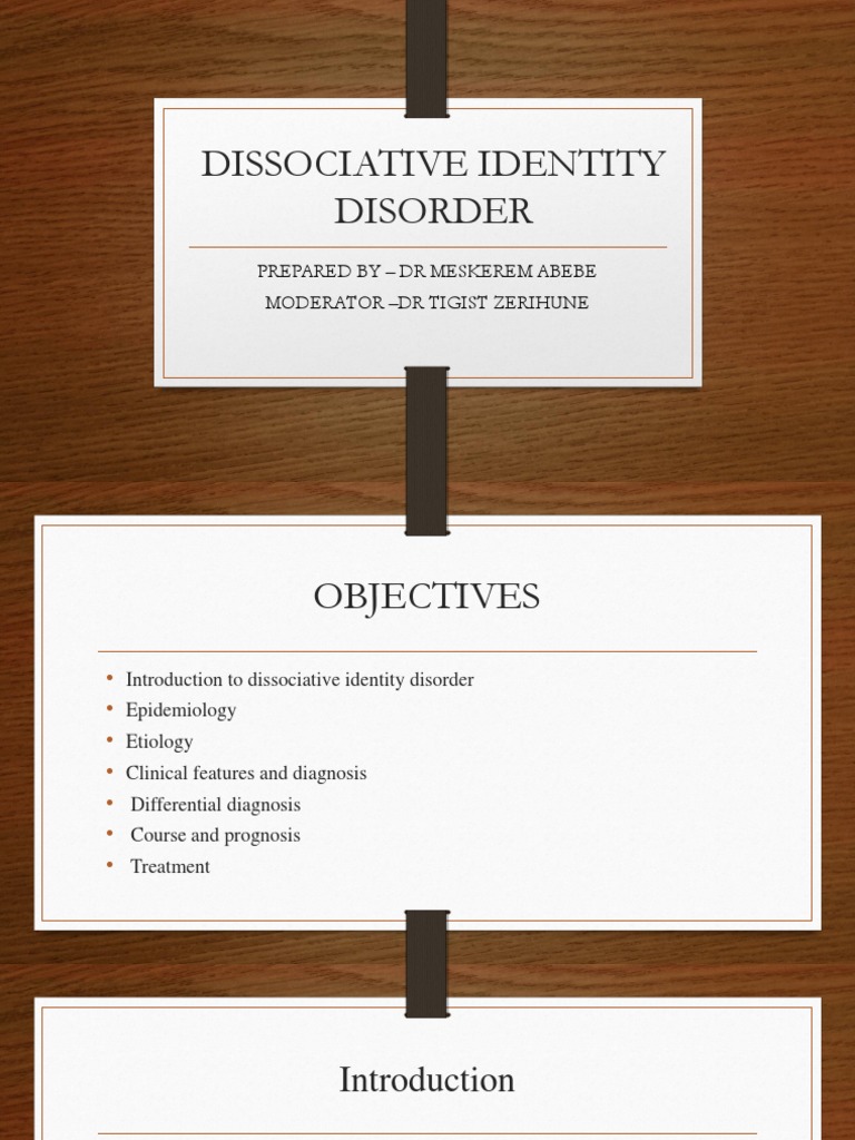 Dissociative Identity Disorder | PDF | Dissociation (Psychology ...