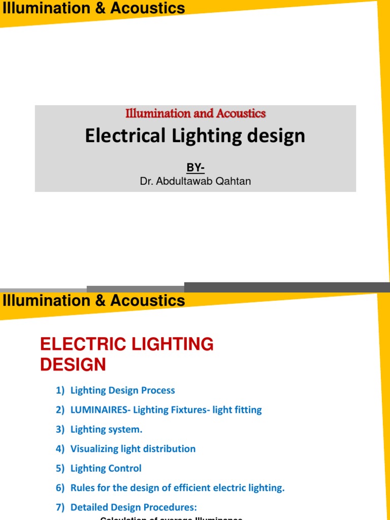 Efficient Electric Lighting Design | PDF | Lighting | Light