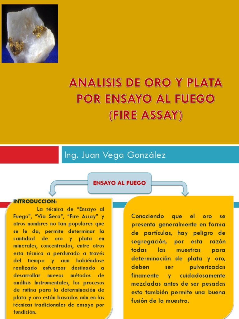Analisis de Oro Fire Assay | PDF | Oro | Aluminio