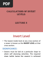 Calculation of Invert Levels | PDF | Sanitary Sewer | Slope