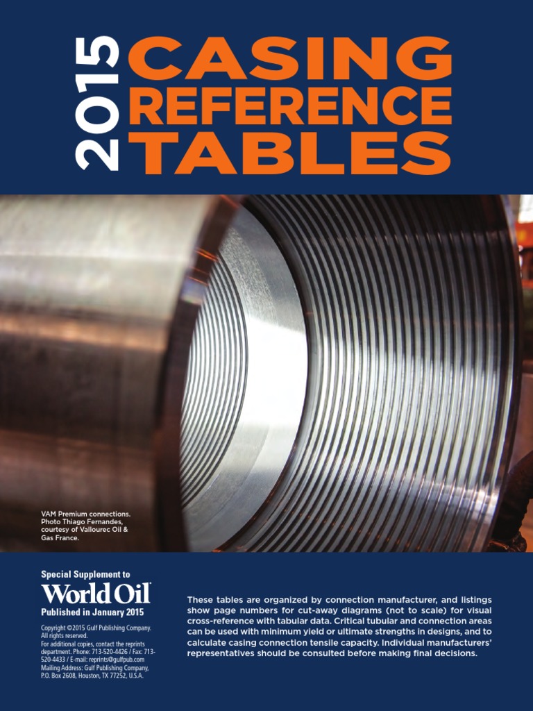 casing-tables.pdf | Liquefied Natural Gas | Pipe (Fluid Conveyance)