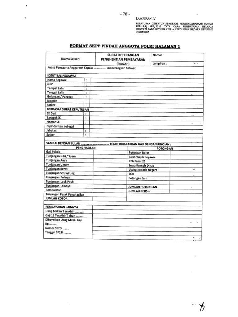 Form SKPP Polri | PDF