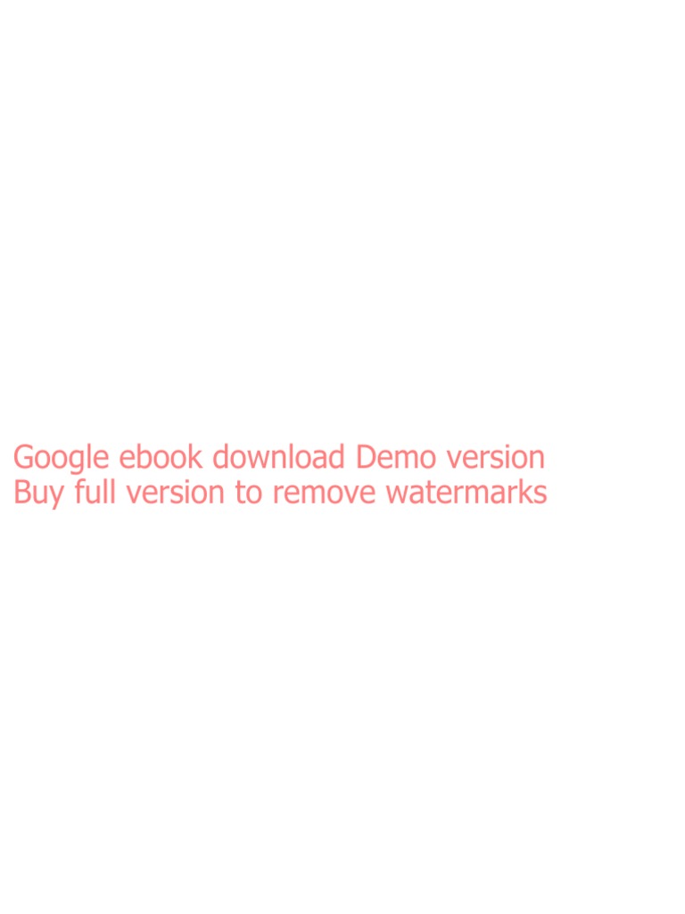 A Guide to Removing Watermarks from Google Ebook Download Demo Versions ...