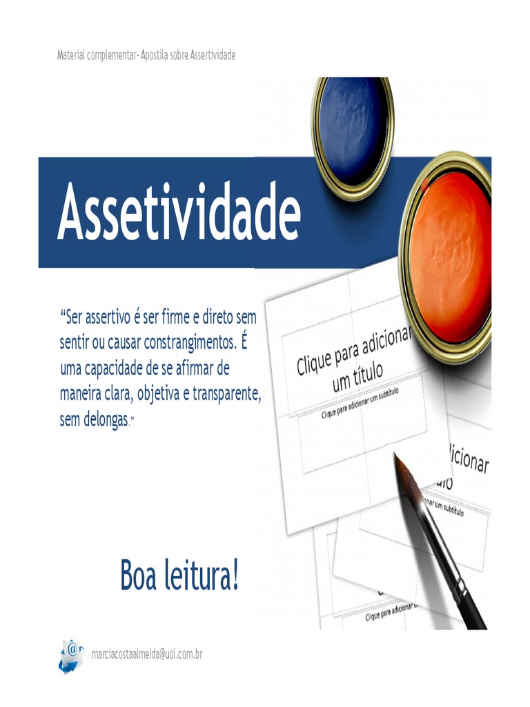 Assert I Vida de | PDF | Sentimento | Matéria