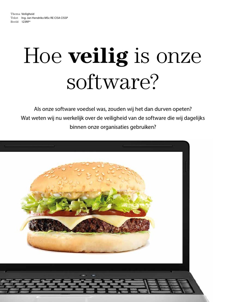 Hoe Veilig Is Onze Software? | PDF