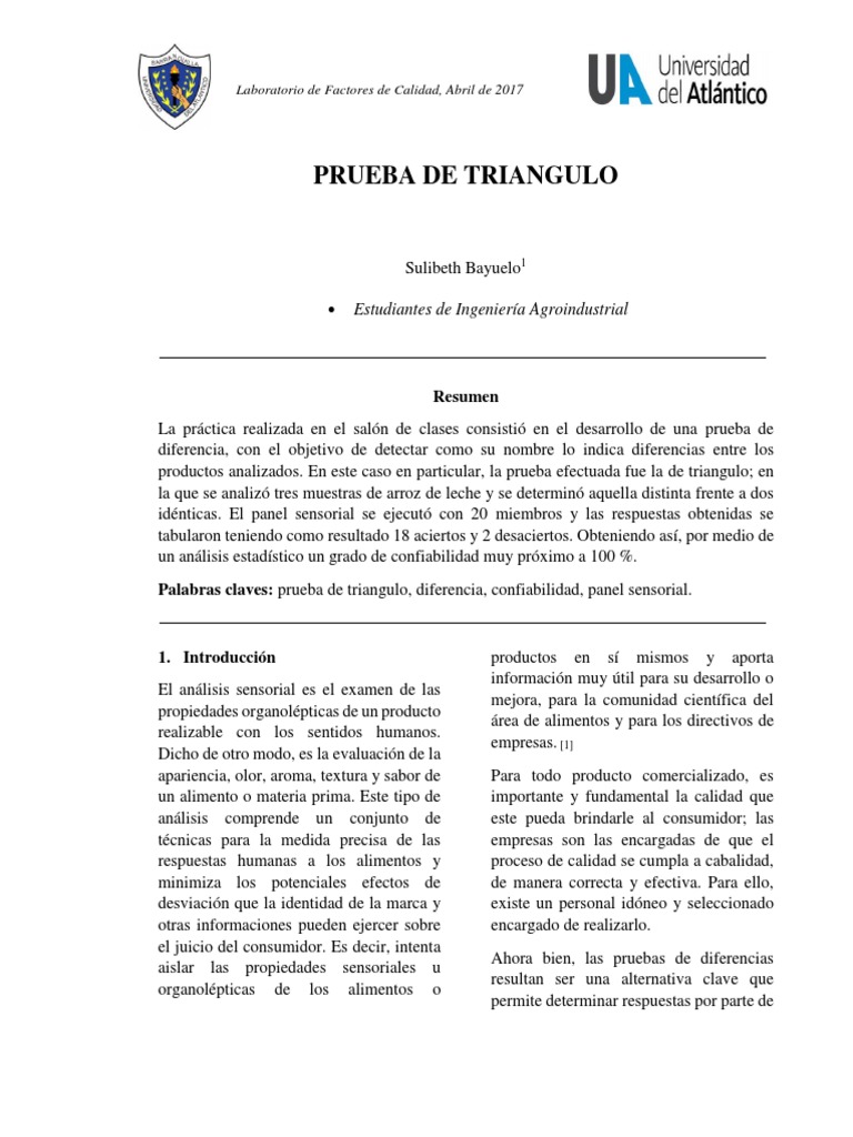 Prueba de Triangulo | PDF | Estadísticas | Leche