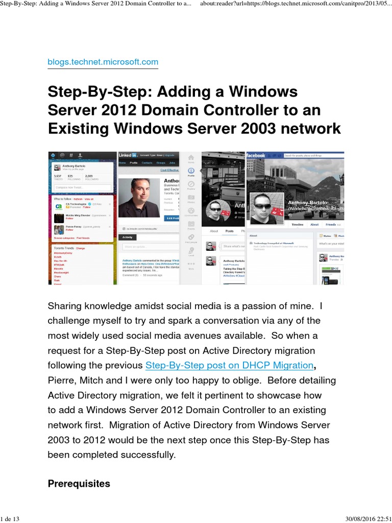 Step-By-Step - Adding A Windows Server 2012 Domain Controller To An ...