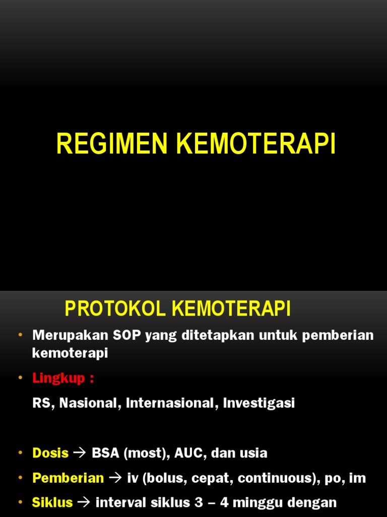 Regimen Kemoterapi | PDF