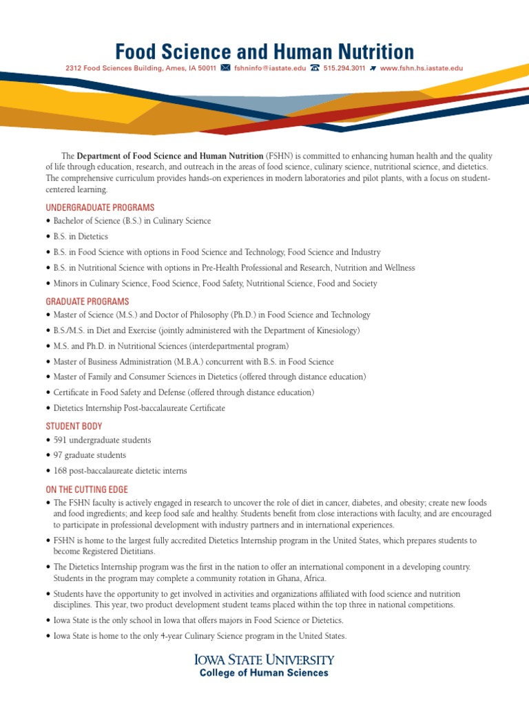 Exploring Opportunities in Food Science, Nutrition, and Culinary ...