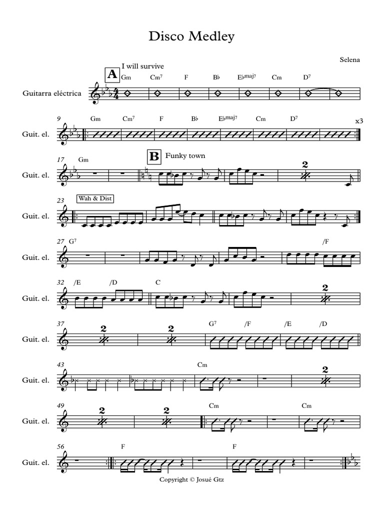 Disco Medley - Partitura Completa | PDF | Loisirs